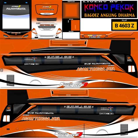 35 Livery Bussid Agam Tungga Jaya Ini Listnya Esportsku
