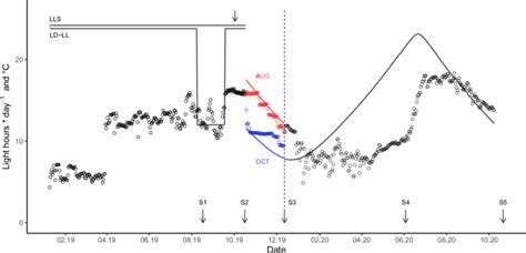 Light Solid Lines And Temperature Dotted Lines Conditions