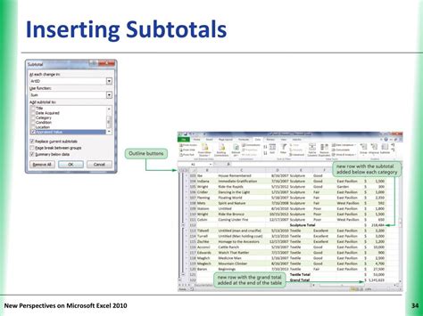 Ppt Tutorial 5 Working With Excel Tables Pivottables And