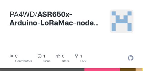 github pa4wd asr650x arduino loramac node update
