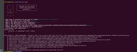 trying to copy from a source that does not exist ext command js