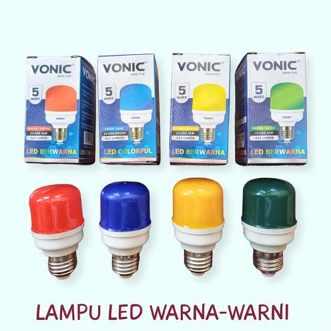 Jual Lampu LED Warna Kuning Merah Biru Hijau Pioline Lampu Hias Tidur