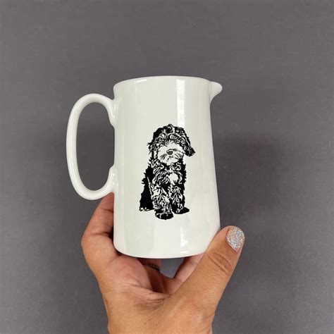 Cockapoo Fine Bone China Jug Penguin Ink Daisy Chain T Company