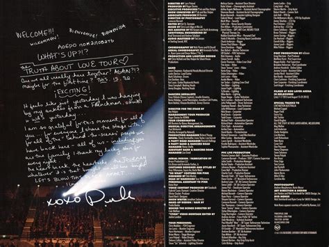 Dvd Pnk The Truth About Love Tour Live From Melbourne Encartes Pop