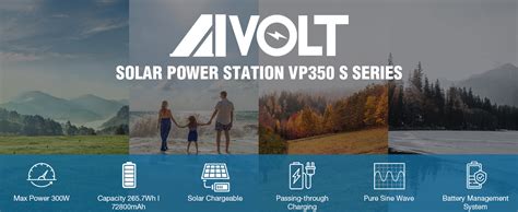 Amazon Aivolt Portabel Power Station W Wh With Solar Panel W Solar Generator And