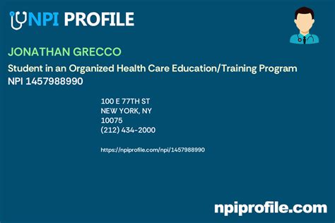 Jonathan Grecco Npi 1457988990 Internal Medicine In Rego Park Ny