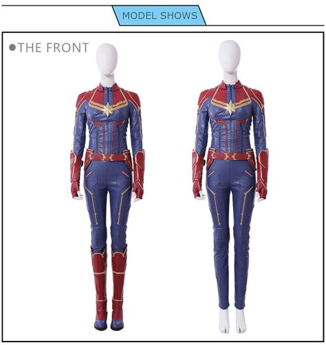 Captain Marvel Jumpsuits Carol Danvers Cosplay Costume Wishiny