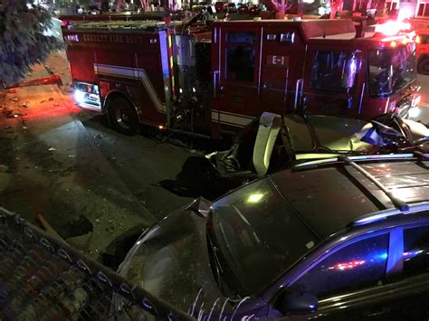 Fire Truck Stolen On Medic Call In Everett Washington Smashing At Least Eight Vehicles Before