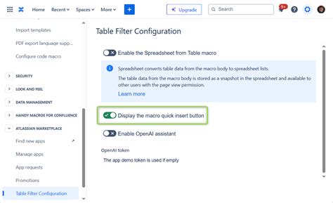Configuring Parameters Of Table Filter Charts Spreadsheets
