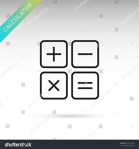 Calculation Thin Line Isolated Vector Simple 스톡 벡터 로열티 프리 762013582 Shutterstock