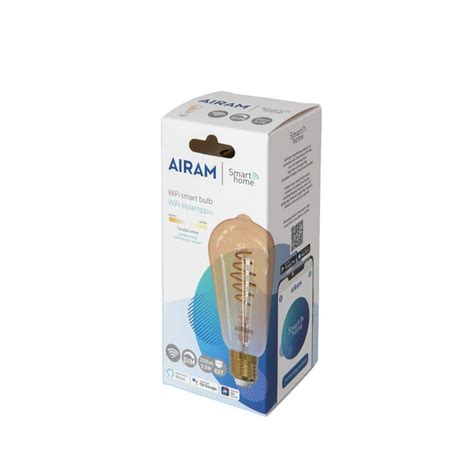 Kjøp Airam Smarte Hjem Filament Led Edison Lyspære Fra Airam
