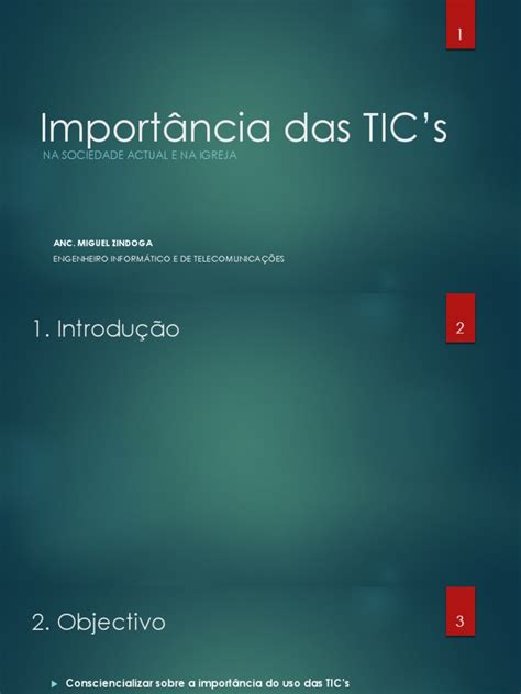 Importancia De Tics Na Geracao Moderna E Para A Igreja Final Pdf