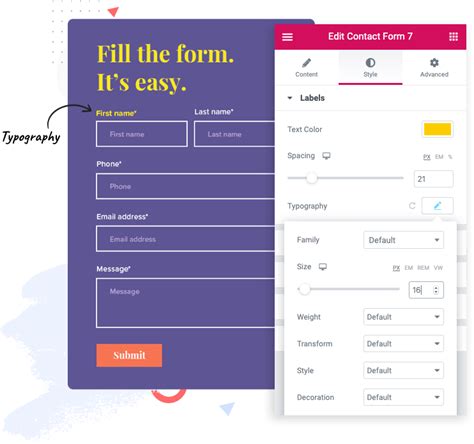 Elementor Contact Form Widget Powerpack Addons For Elementor