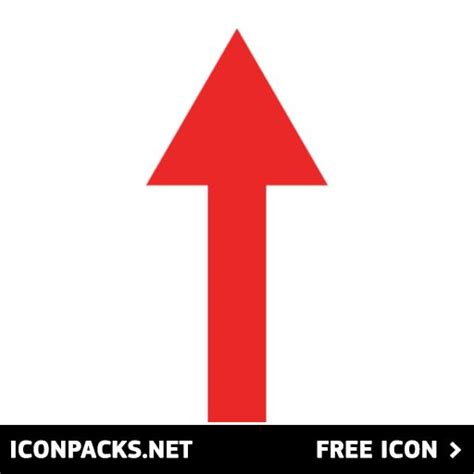 Free Red Arrow Up PNG SVG Icon Red Arrow Arrow Arrow Pointing Up