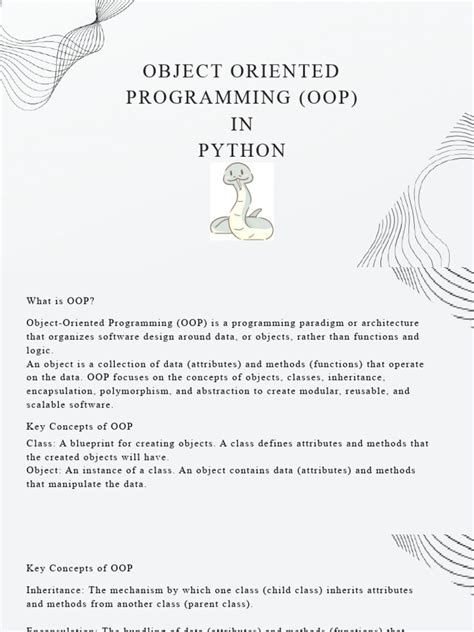 python oop pdf class computer programming inheritance object
