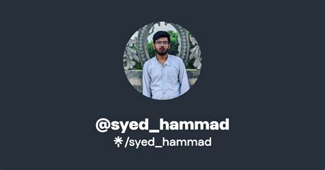Syed Hammad Twitter Instagram Facebook Linktree
