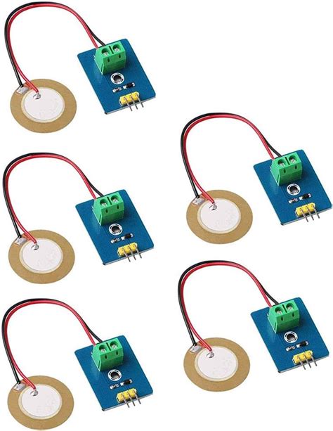 Dollatek 5pcs Analog Ceramic Piezo Vibration Sensor Module 33v5v For Arduino Diy Kit Bigamart