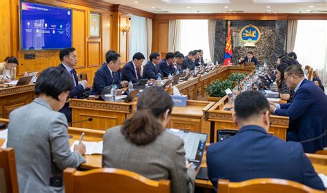 Монгол Улсын Засгийн газрын ээлжит хуралдаан болж дараах асуудлуудыг