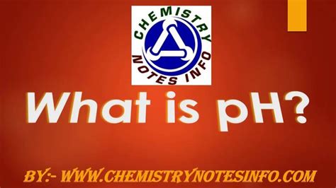 What Is PH Chemistry Notes Notes Info Innovative Education