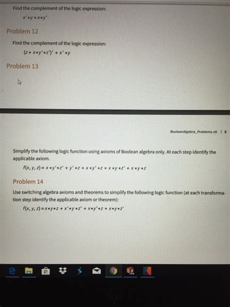 Solved Find The Complement Of The Logic Expression Problem Chegg Com