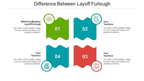 difference between layoff furlough ppt powerpoint presentation icon
