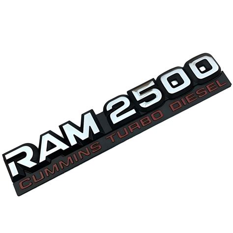 Dodge Ram 2500 Emblems Cummins Turbo Diesel Rear Sticker Afa Motors
