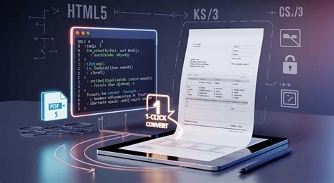 Html To Pdf Converter Transforming Html Code Into Printable Documents