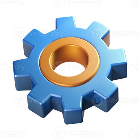 Serene Exemplary Isometric Gear Cogwheel Rotating Clean Lines With Scalable Design 60686628 Png