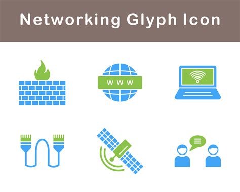 Networking Vector Icon Set Vector Art At Vecteezy