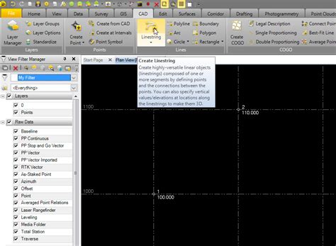 Tip Of The Week Creating A Point On Line Between Two D Points