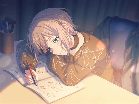 Aoba Moca Bang Dream Official Art Third Party Source 1girl Black