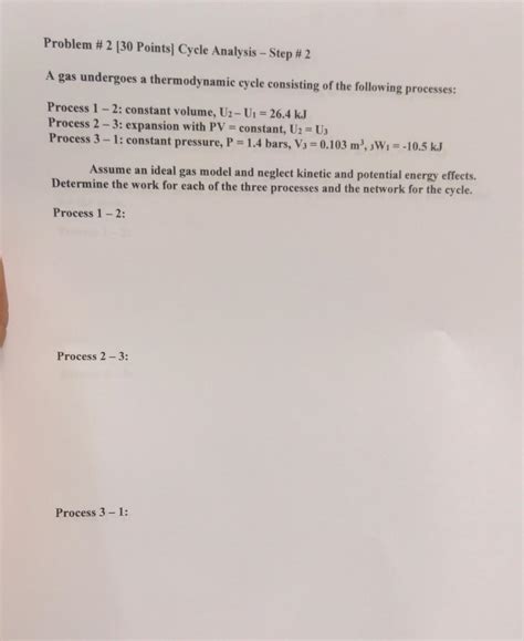 Solved Problem Points Cycle Analysis Step A Chegg