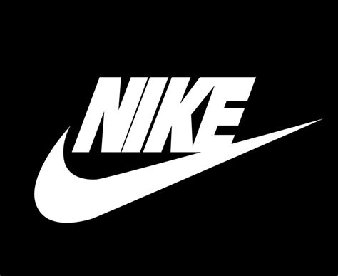 Nike Logo White With Name Clothing Design Icon Abstract Football Vector