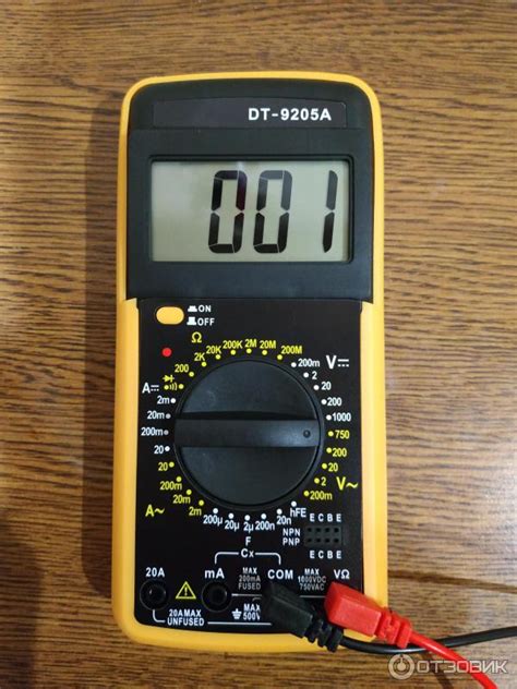 Отзыв о Цифровой мультиметр Digital multimeter DT9205A | хороший тестер ...