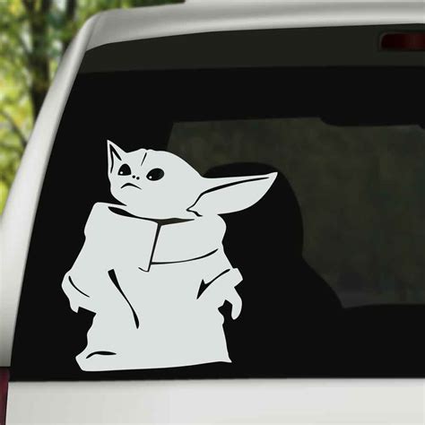 Baby Yoda On Board Window Decal Sticker Custom Made In The 49 OFF