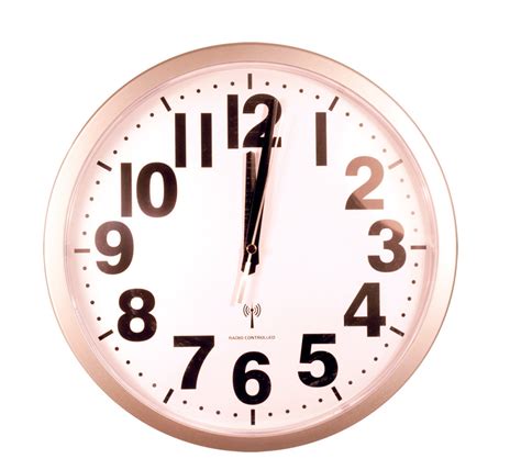 Atomic Analog Wall Clock With 15 Inch Numbers