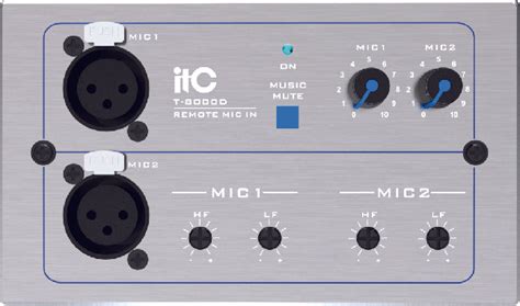 T 8000d Grey And Aluminum T 8000dw White And Abs Remote Mic Input Modul Itc Malaysia Pa