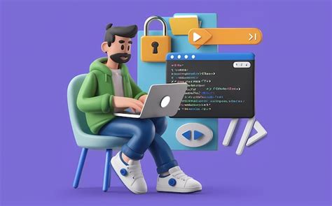 Premium Photo Digital Wizardry Programmer Engaged In Coding On Computer