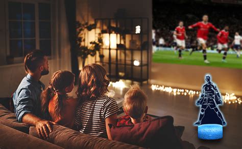 Magiclux Portugal Fußballer Nr Nachtlicht D Optische Täuschung Lampe mit Fernbedienung