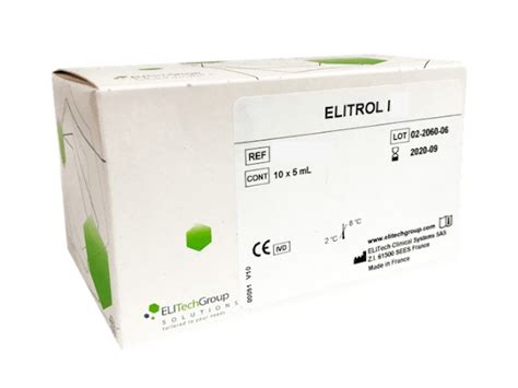 Kabla Control Elitrol I Caja Con 10 Frascos De 5 Ml Elitech