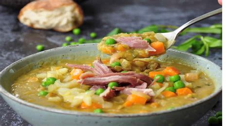 Warming Bacon Hock And Vegetable Soup Agonline