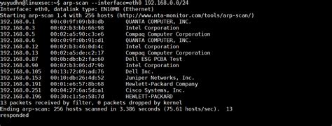 Scanning Internal Network Menggunakan Arp Scanner Linuxsec