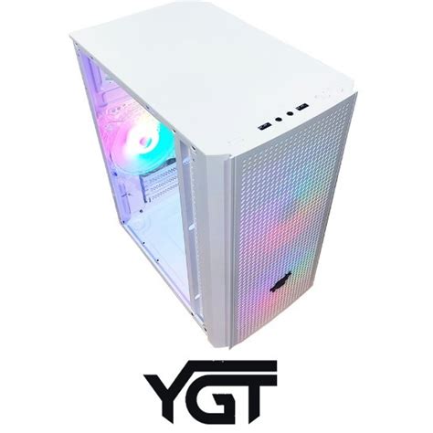 Ygt M2 Gaming Case White Brandnew Gaming Computer Casing Shopee