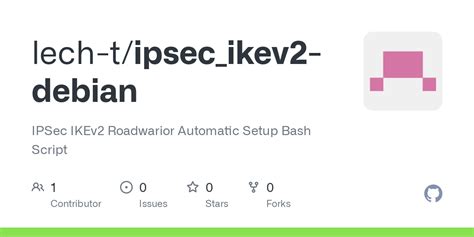 GitHub Lech T Ipsec Ikev2 Debian IPSec IKEv2 Roadwarior Automatic
