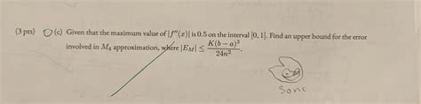 Calculus How Do I Find The Error Bounds For This R HomeworkHelp