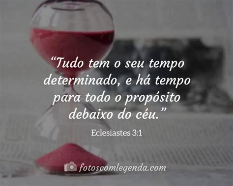 Tudo tem o seu tempo determinado e há tempo para todo o propósito