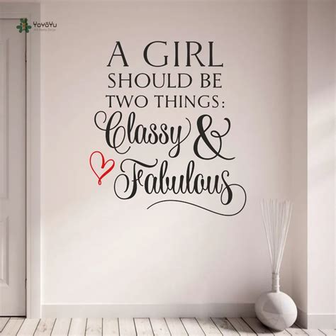 Yoyoyu Wall Decal Vinyl Wall Sticker Removeable Quote Classy And