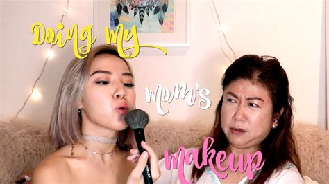 Doing My Mom S Makeup Youtube