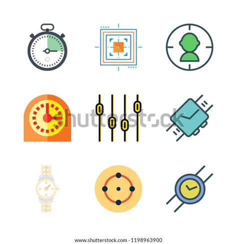 Accuracy Icon Set Vector Set About Vector De Stock Libre De Regalías 1198963900 Shutterstock
