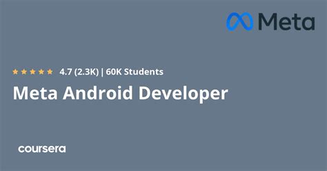 Meta Android Developer Professional Certificate Coursera